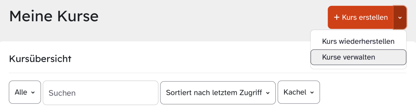 ByCS | Kursbereiche der Schule verwalten