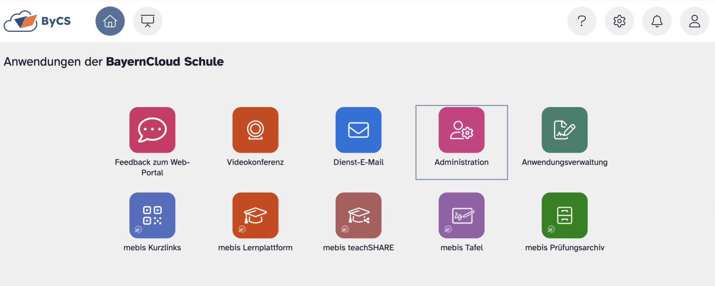 ByCS | Benutzer manuell anlegen