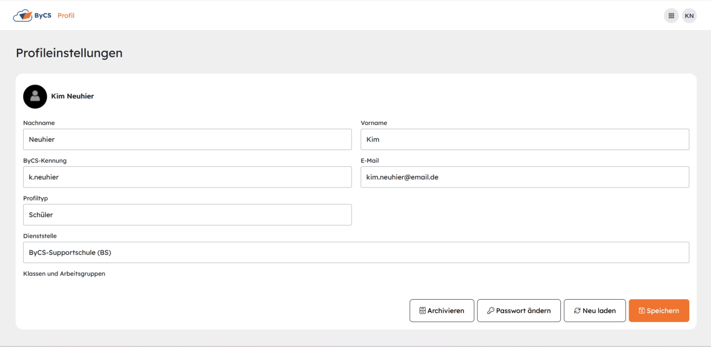 ByCS | Mein erster Login in die ByCS