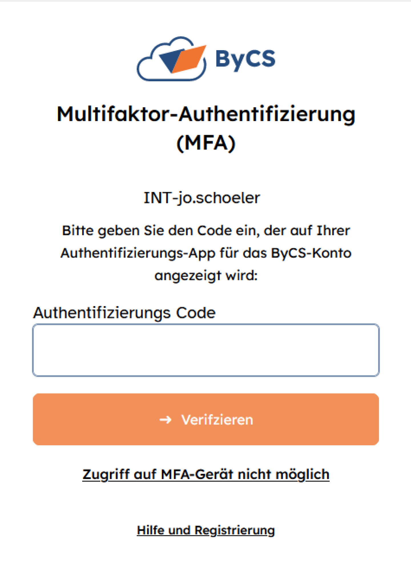 ByCS | Multifaktor-Authentifizierungs-App finden