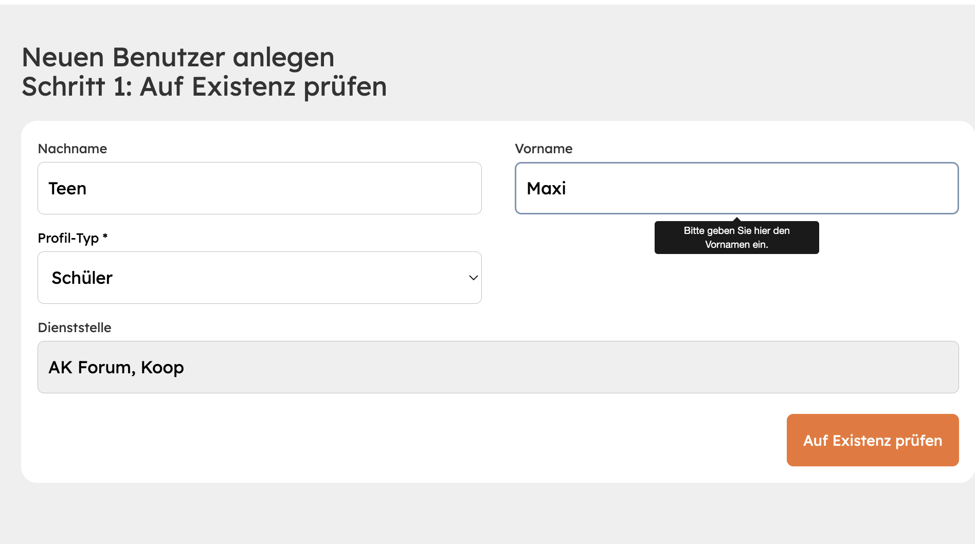 ByCS | Benutzer manuell anlegen
