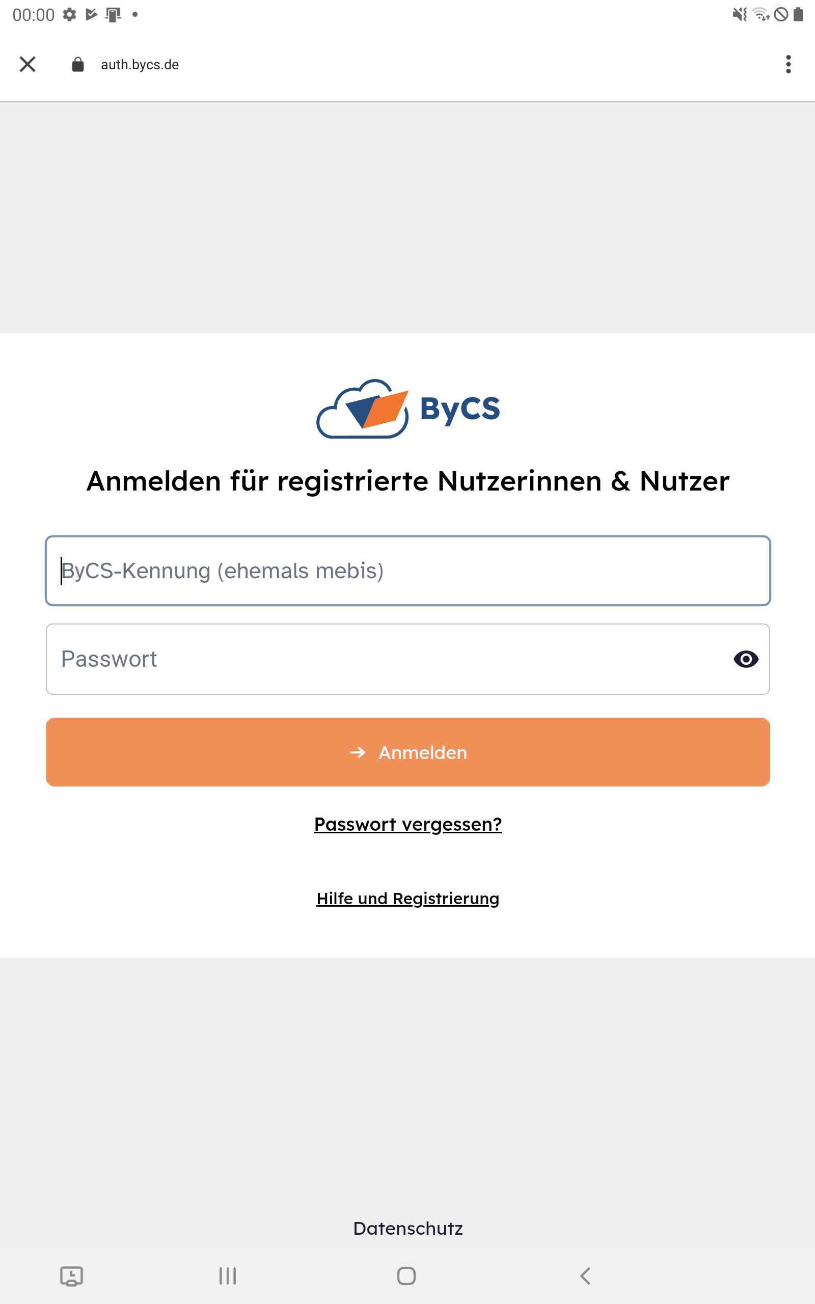 ByCS | Mobile-Client installieren und sich anmelden (Android)