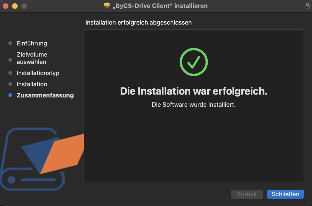 ByCS | Desktop-Client installieren (MacOS)