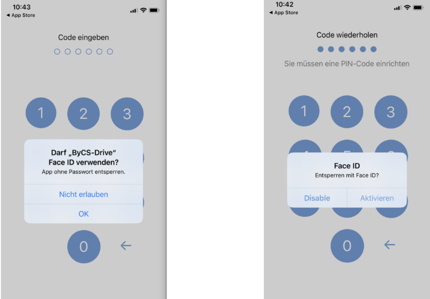 ByCS | Mobile-Client installieren und sich anmelden (iOS)