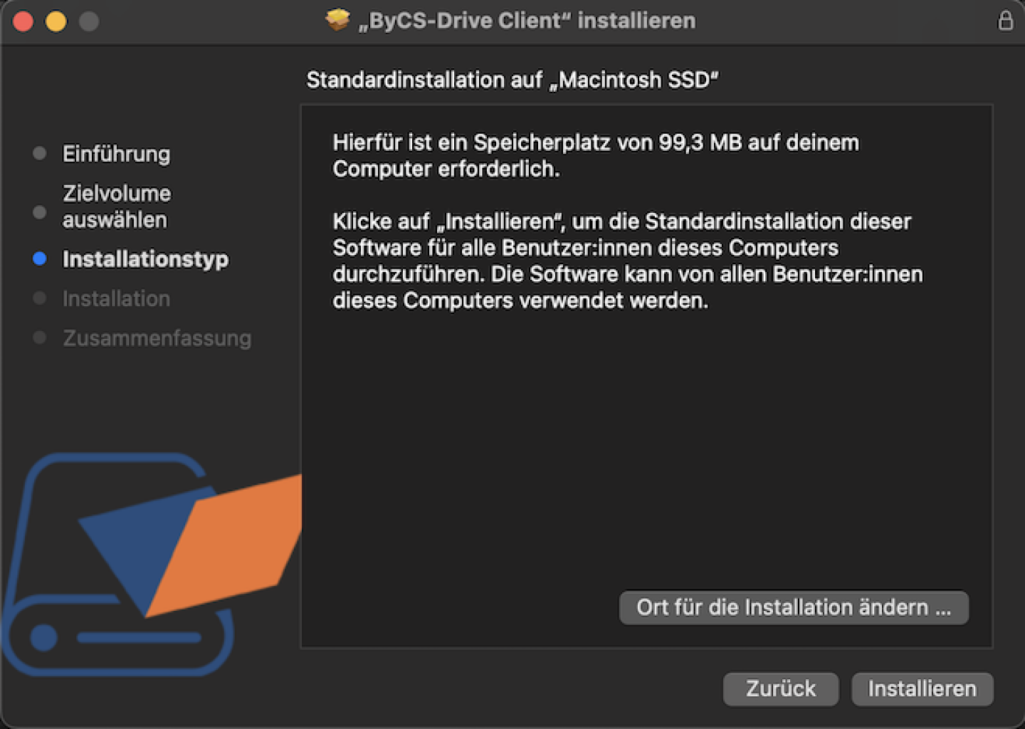 ByCS | Desktop-Client installieren (MacOS)