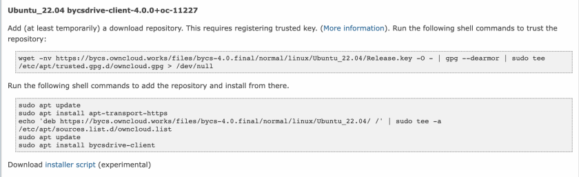 ByCS | Desktop-Client installieren (Linux Repository)