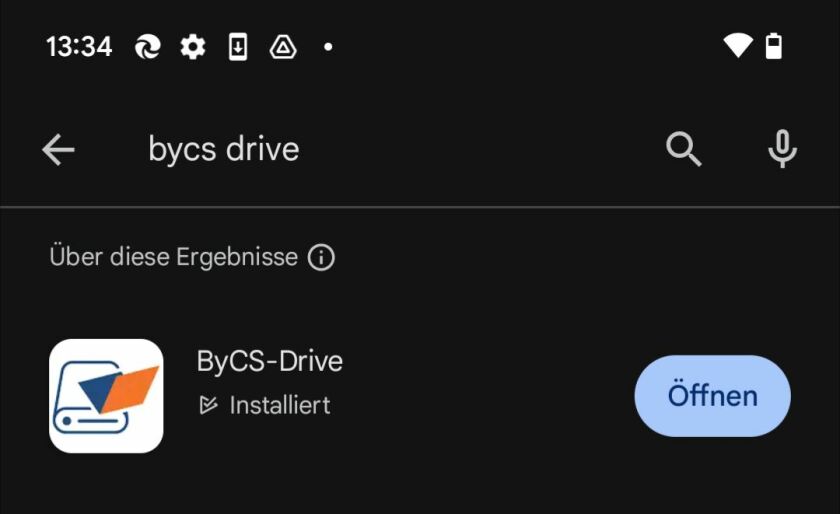 ByCS | Mobile-Client installieren und sich anmelden (Android)