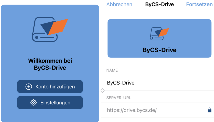 ByCS | Drive Mobile-Client nutzen (iPadOS)