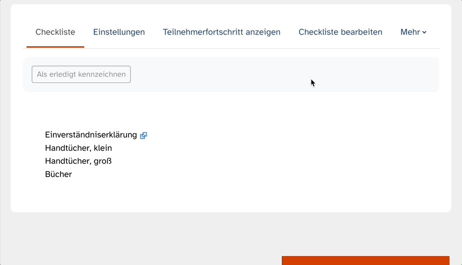 ByCS | Checkliste – Aktivitäten hinzufügen