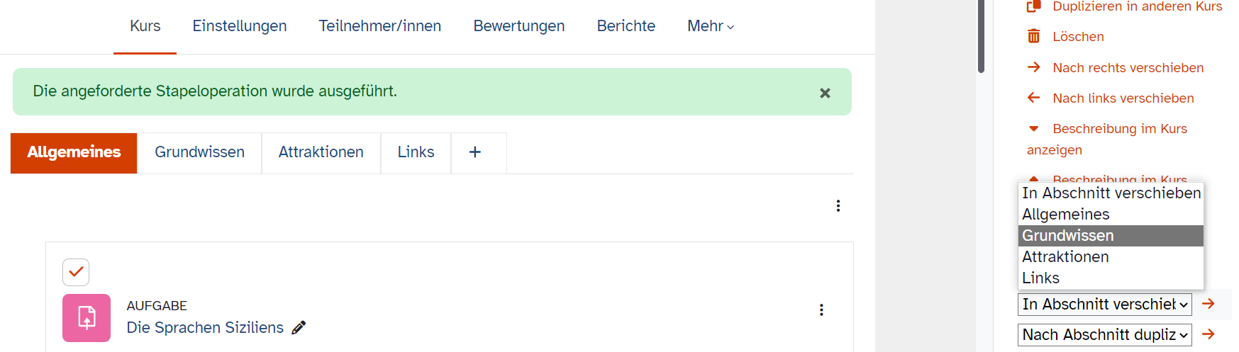 ByCS | Ein-Themen-Format - Tabs bearbeiten