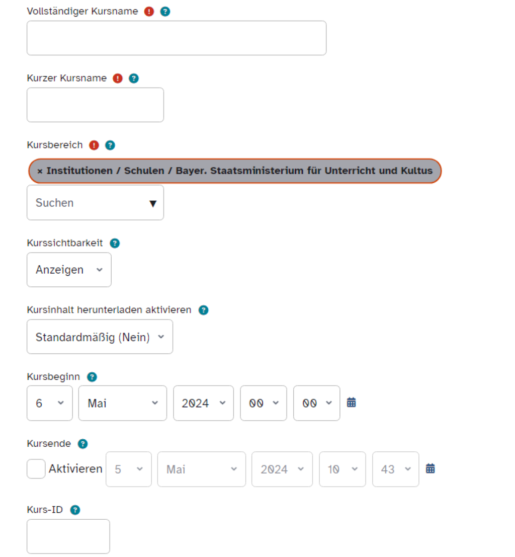 ByCS | Kachelformat – Einstellungen vornehmen