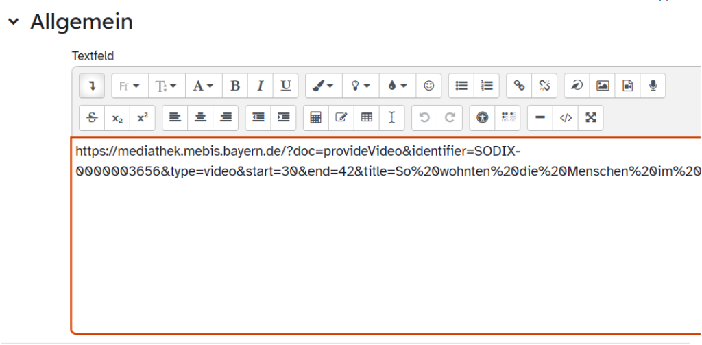 ByCS | Texteditor - Mediathek-Inhalte einfügen
