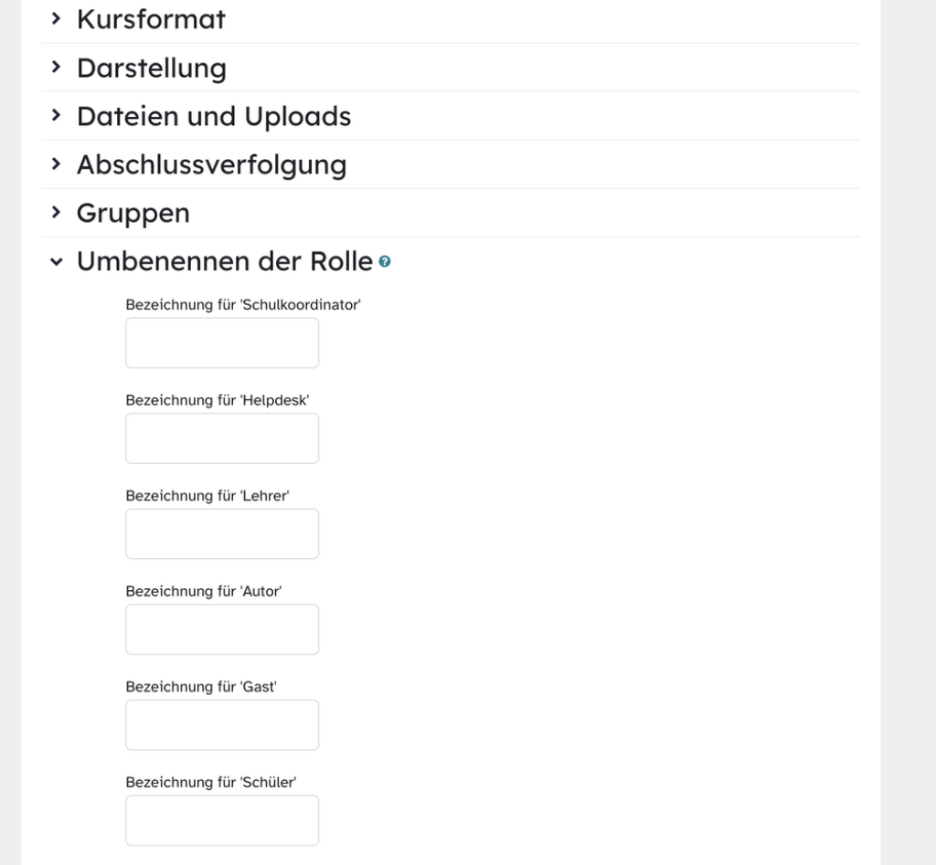 ByCS | Rollen umbenennen