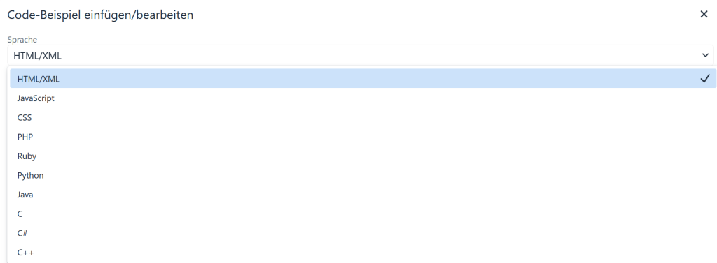 ByCS | Texteditor - Code-Blöcke nutzen