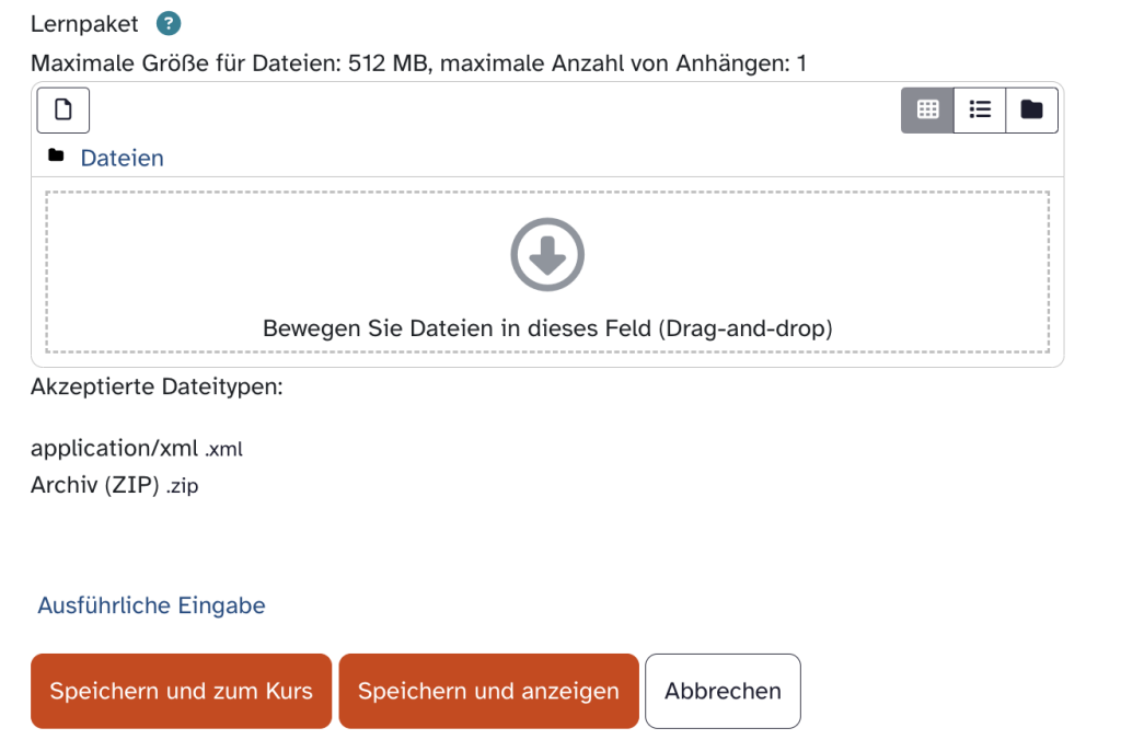 ByCS | Lernpaket anlegen