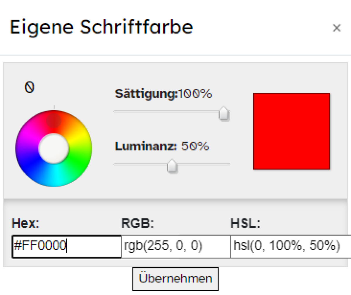 ByCS | Texteditor - Schrift farbig hervorheben