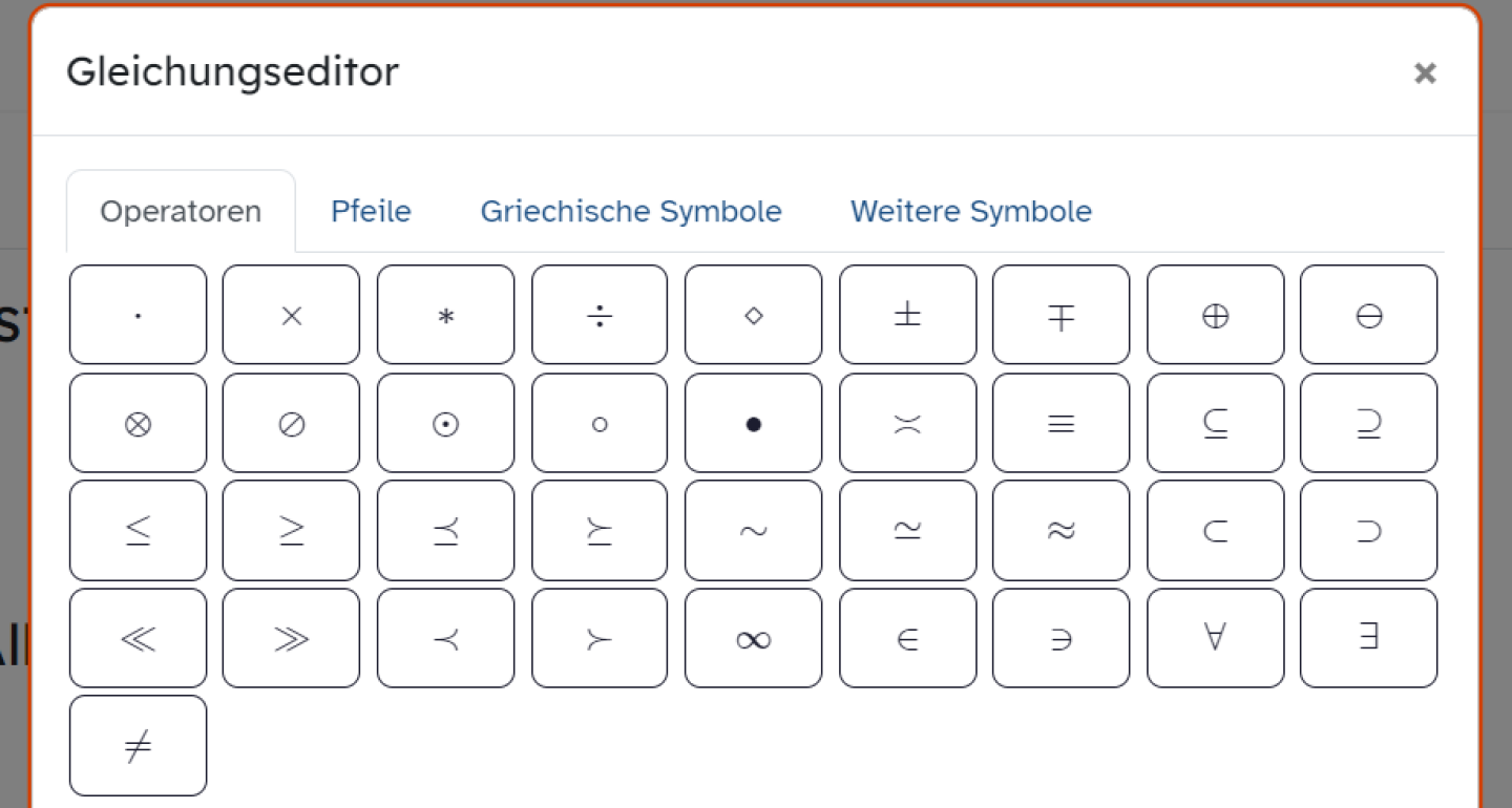 ByCS | Texteditor - Formeln einfügen
