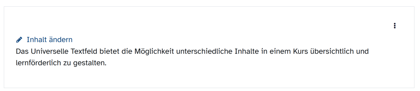 ByCS | Universelles Textfeld anlegen