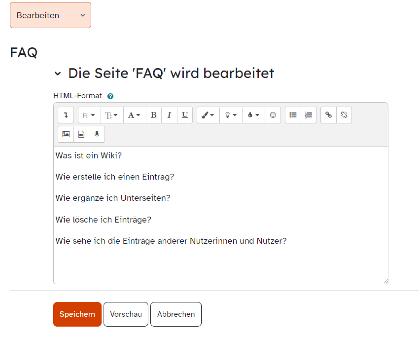 ByCS | Wiki - Startseite erstellen