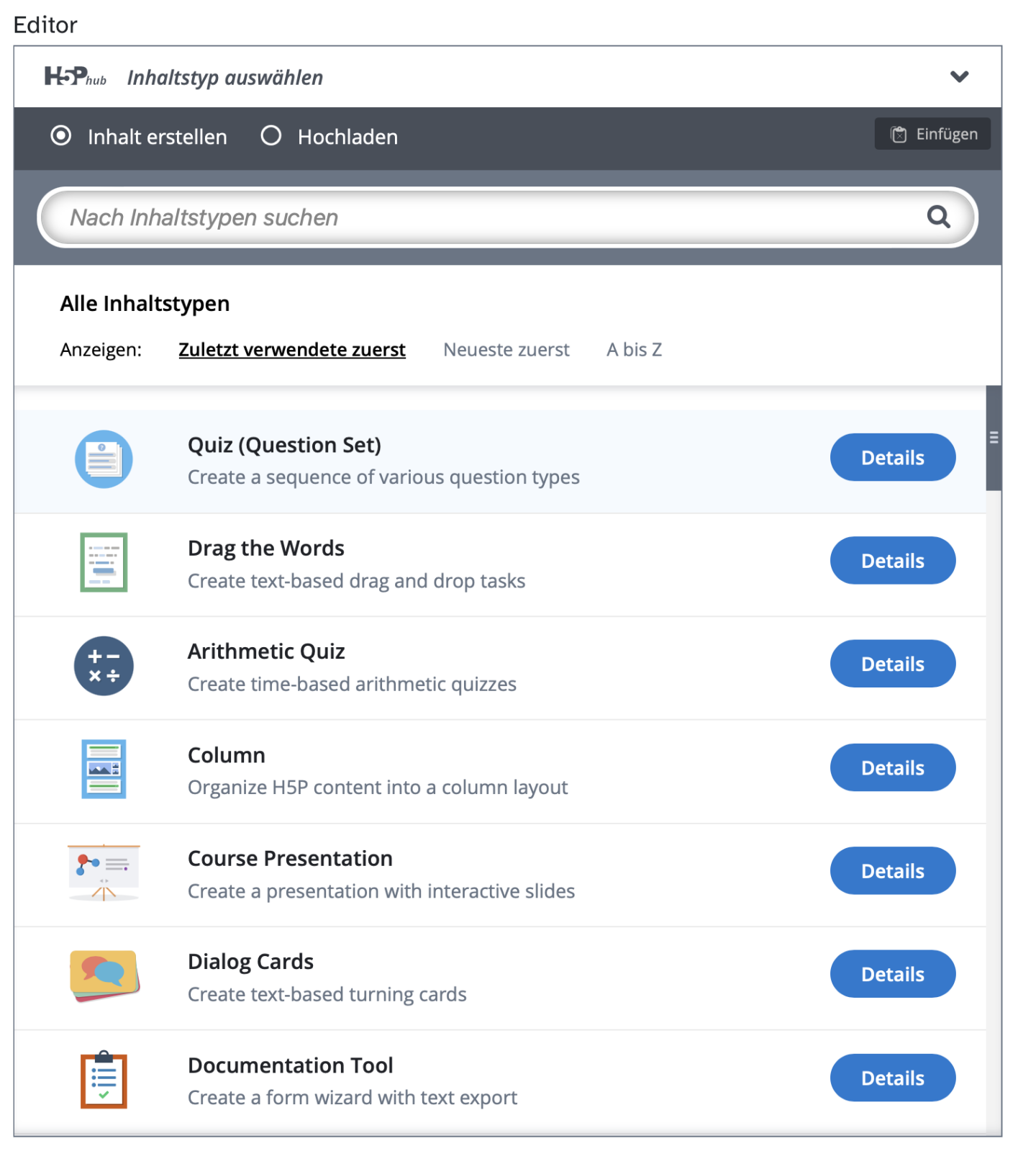 ByCS | H5P - Inhaltstyp Quiz (Question Set) verwenden