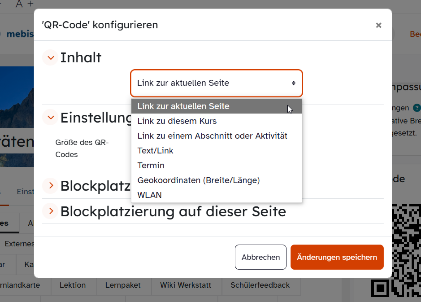 ByCS | Blöcke - QR-Code anlegen