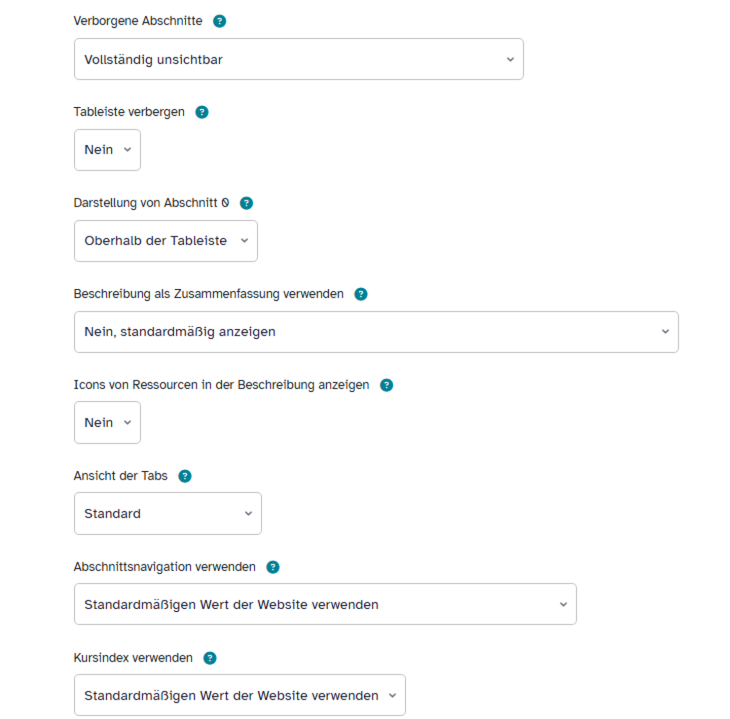 ByCS | Ein-Themen-Format einstellen