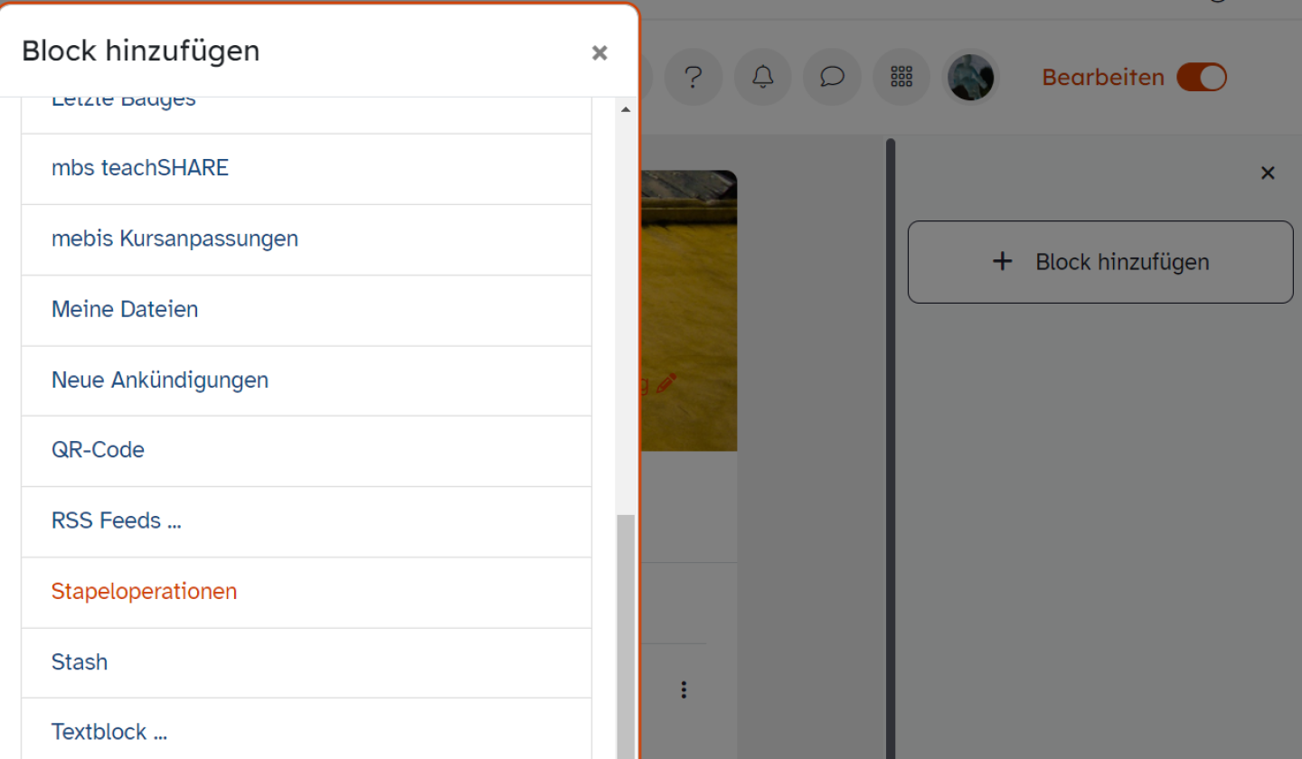 ByCS | Ein-Themen-Format - Tabs bearbeiten