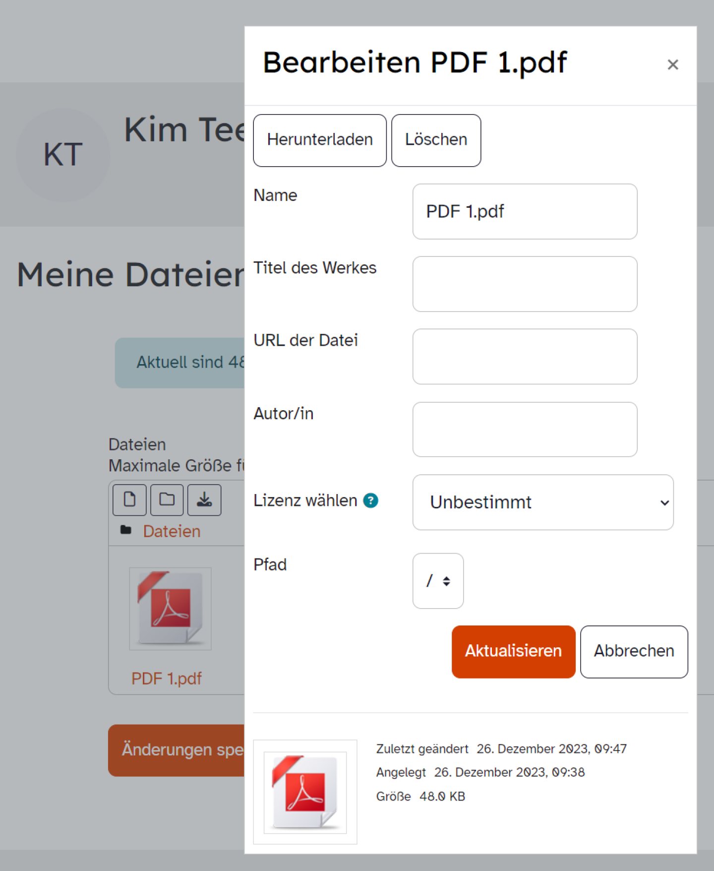 ByCS | Meine Dateien für Lernende