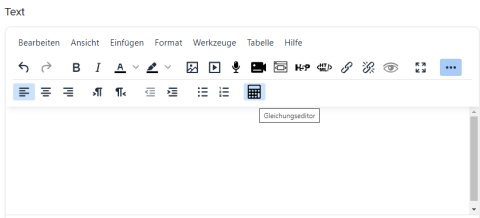 ByCS | Texteditor - Formeln einfügen