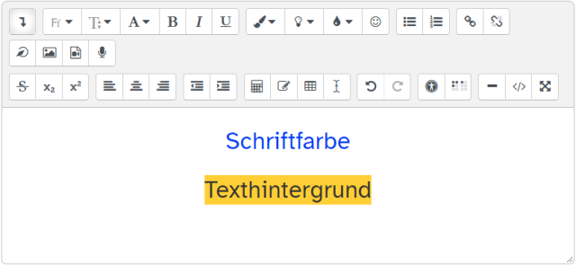 ByCS | Texteditor - Schrift farbig hervorheben