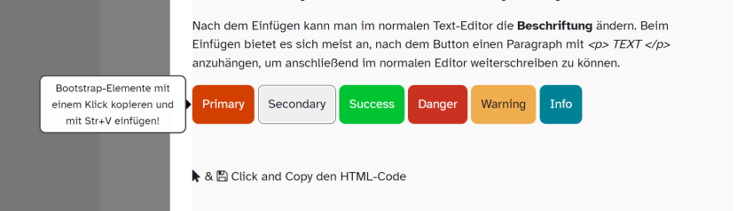 ByCS | Texteditor - Bootstrap nutzen