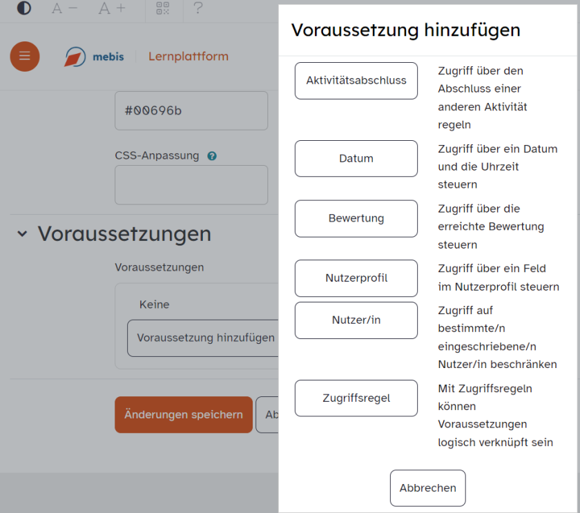 ByCS | Ein-Themen-Format - Verfügbarkeitsabhängigkeiten verwenden