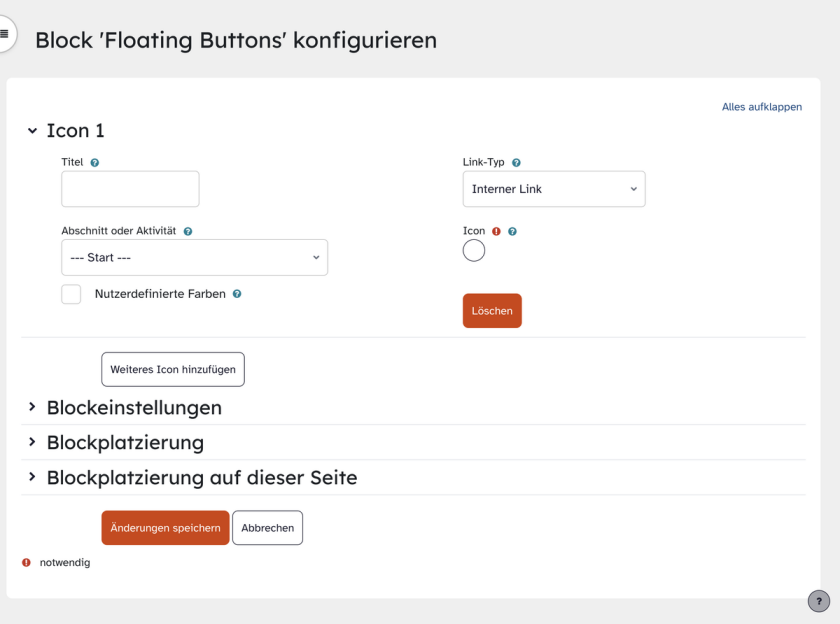 ByCS | Blöcke – Floating Buttons nutzen
