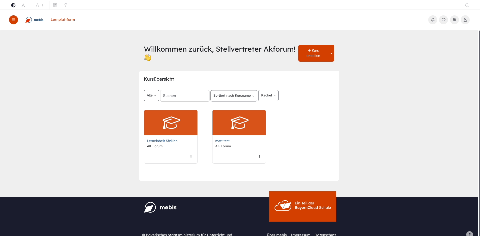 ByCS | Persönliches Profil in der Lernplattform anpassen