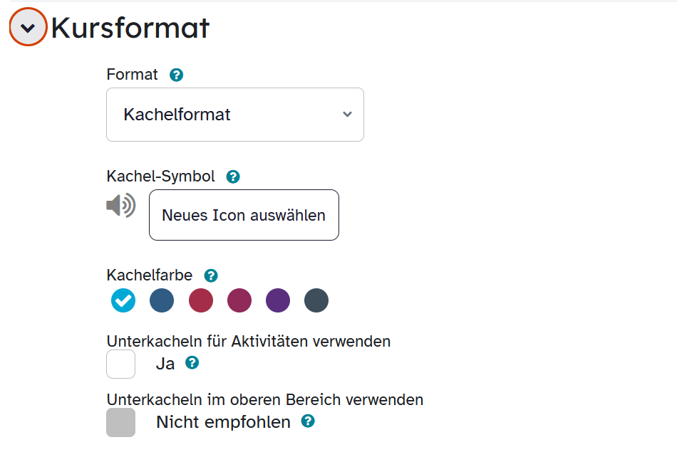 ByCS | Kachelformat einstellen
