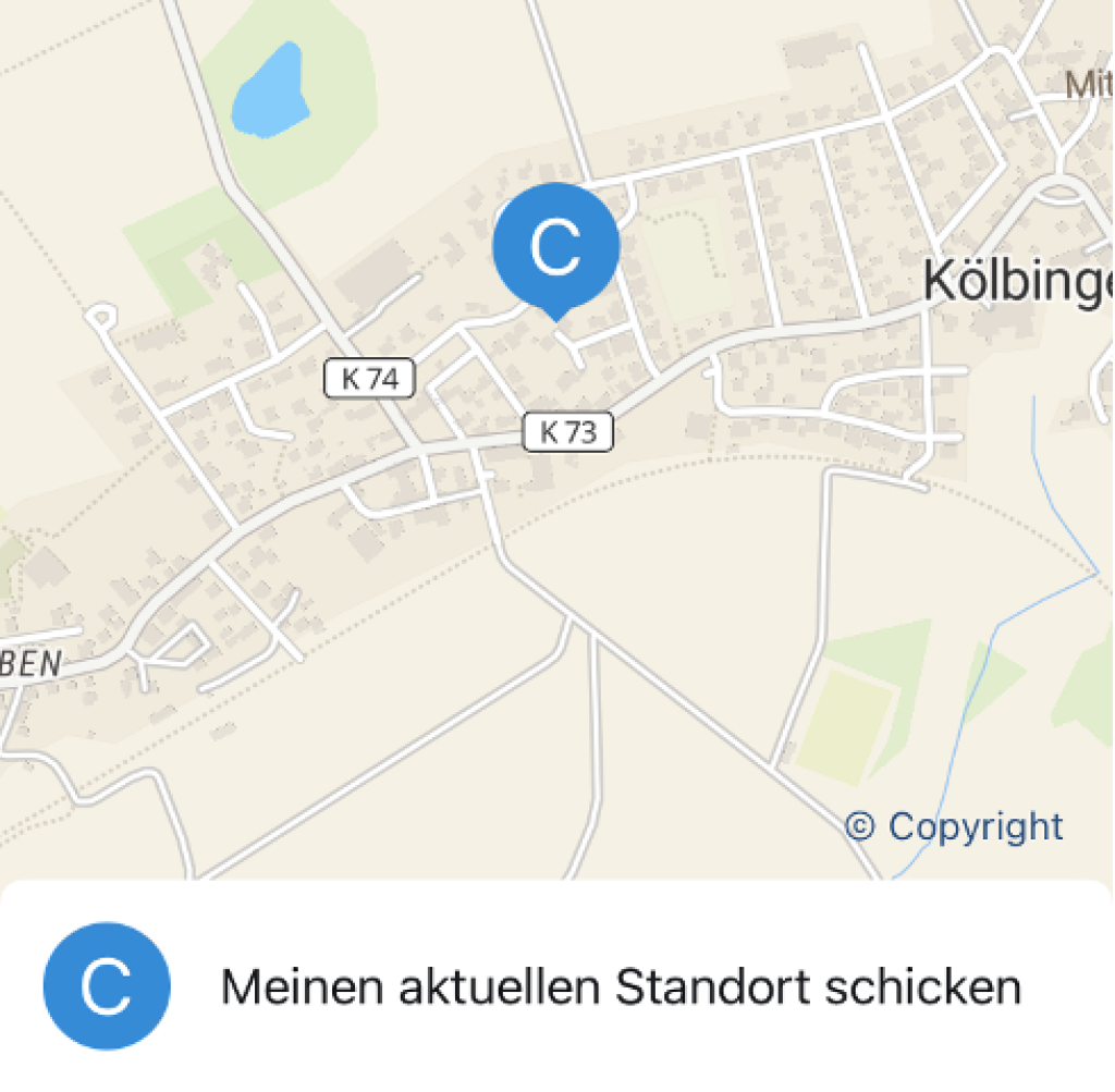 ByCS | Standort teilen (iOS)