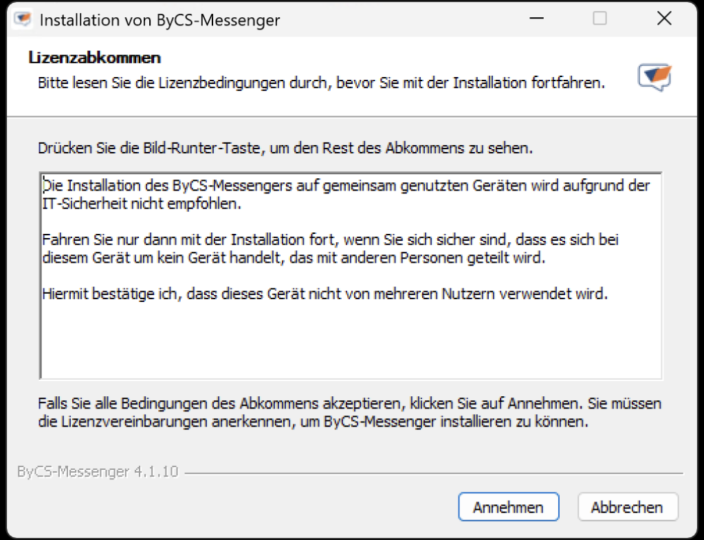 ByCS | Messenger einrichten für Lernende (Desktop-App)