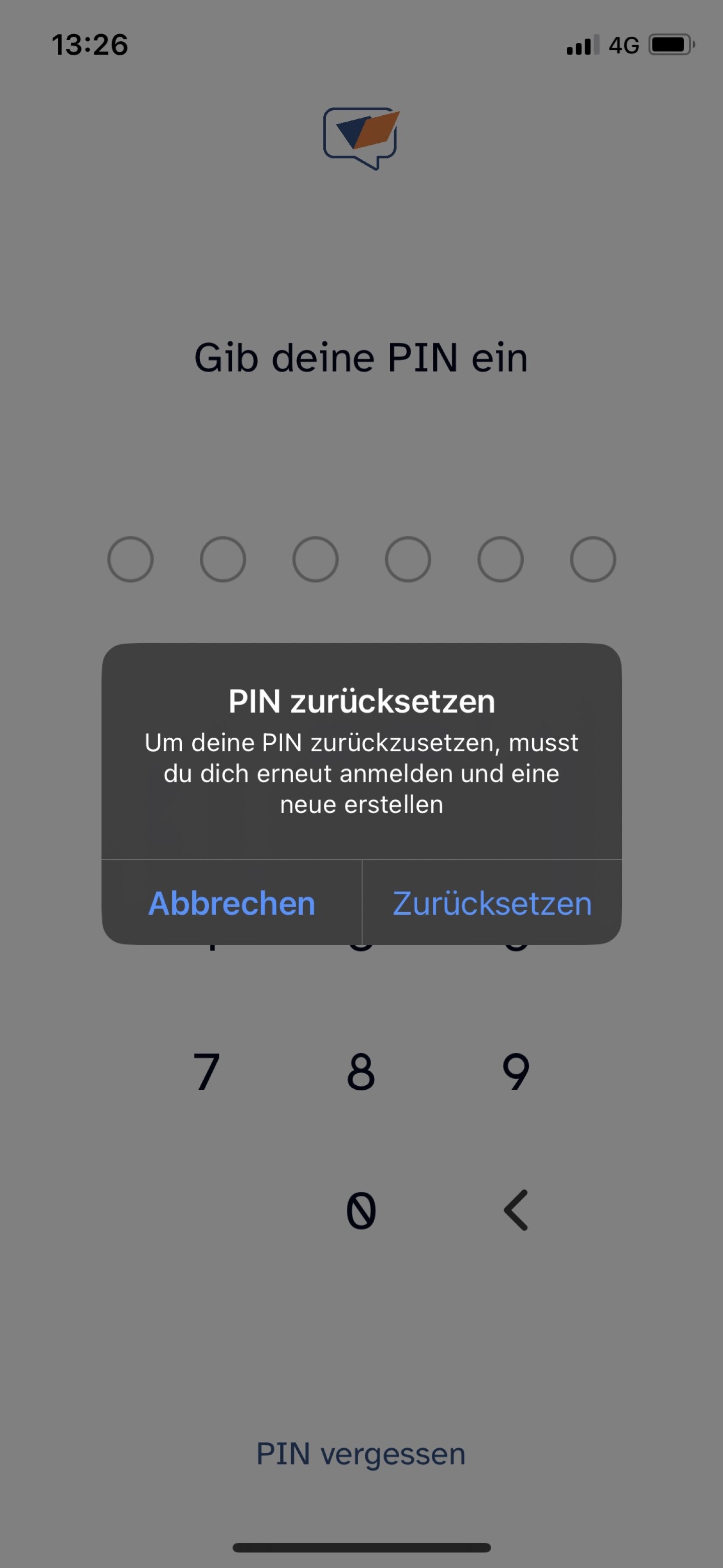 ByCS | PIN zurücksetzen (iOS)