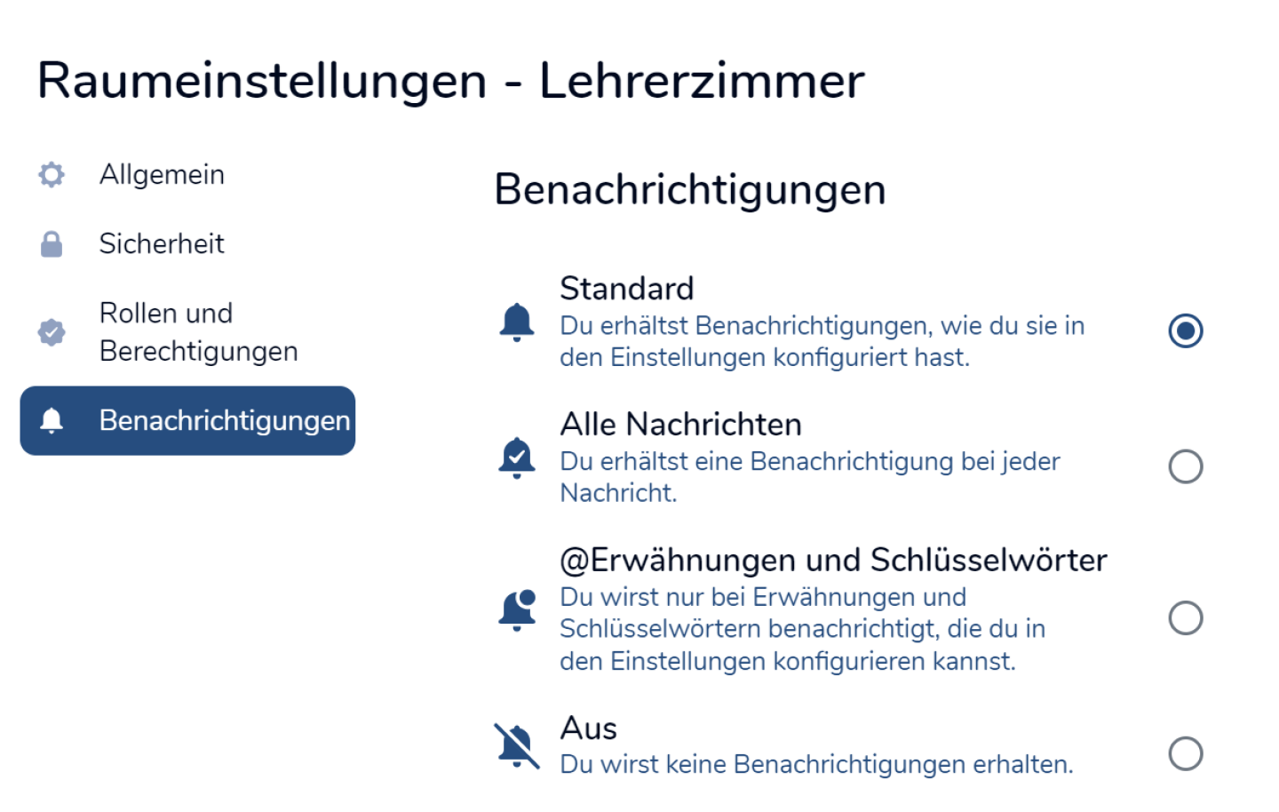 ByCS | Raumbenachrichtigungen einstellen