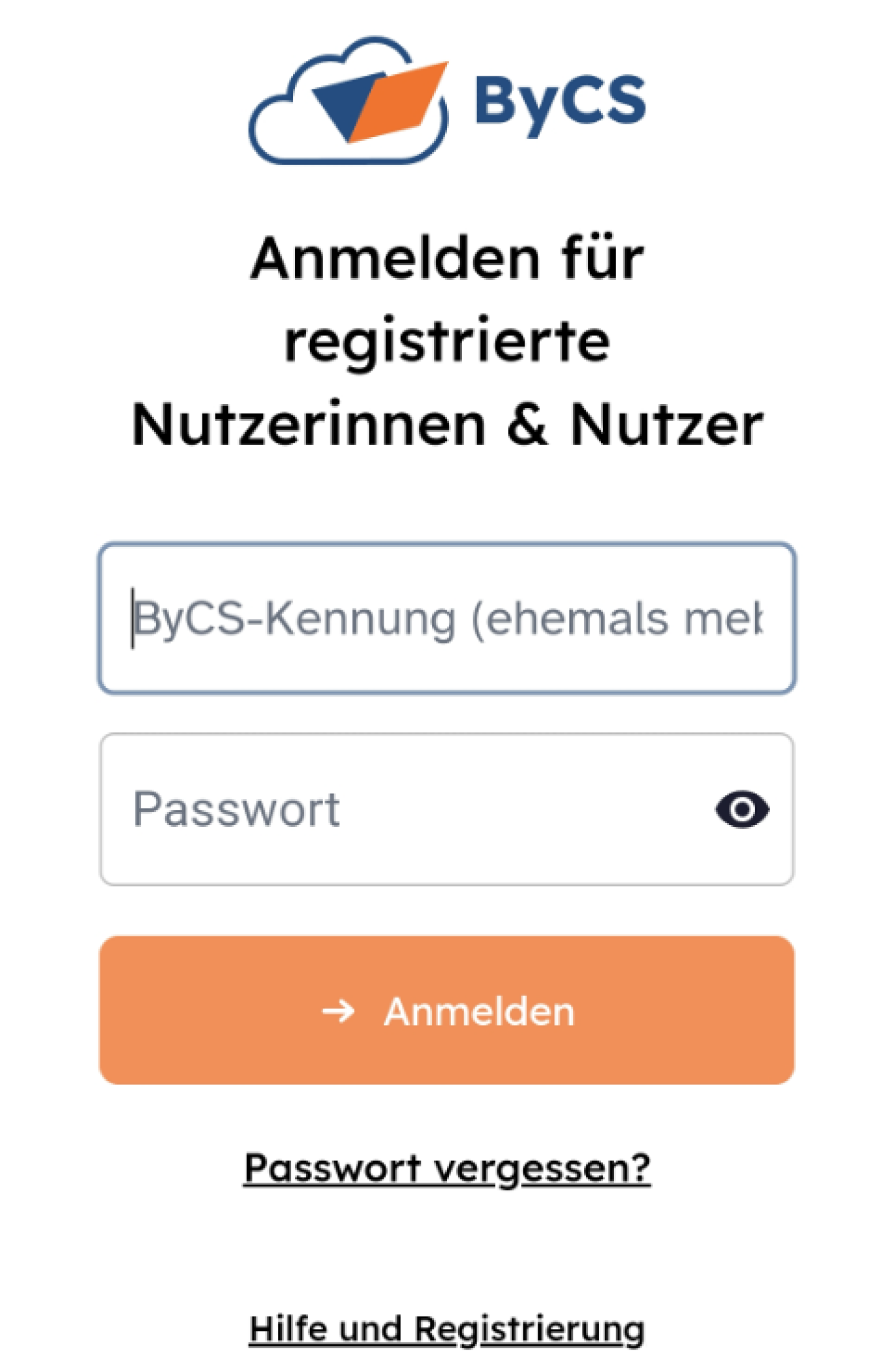 ByCS | Sich im Messenger anmelden (Android)