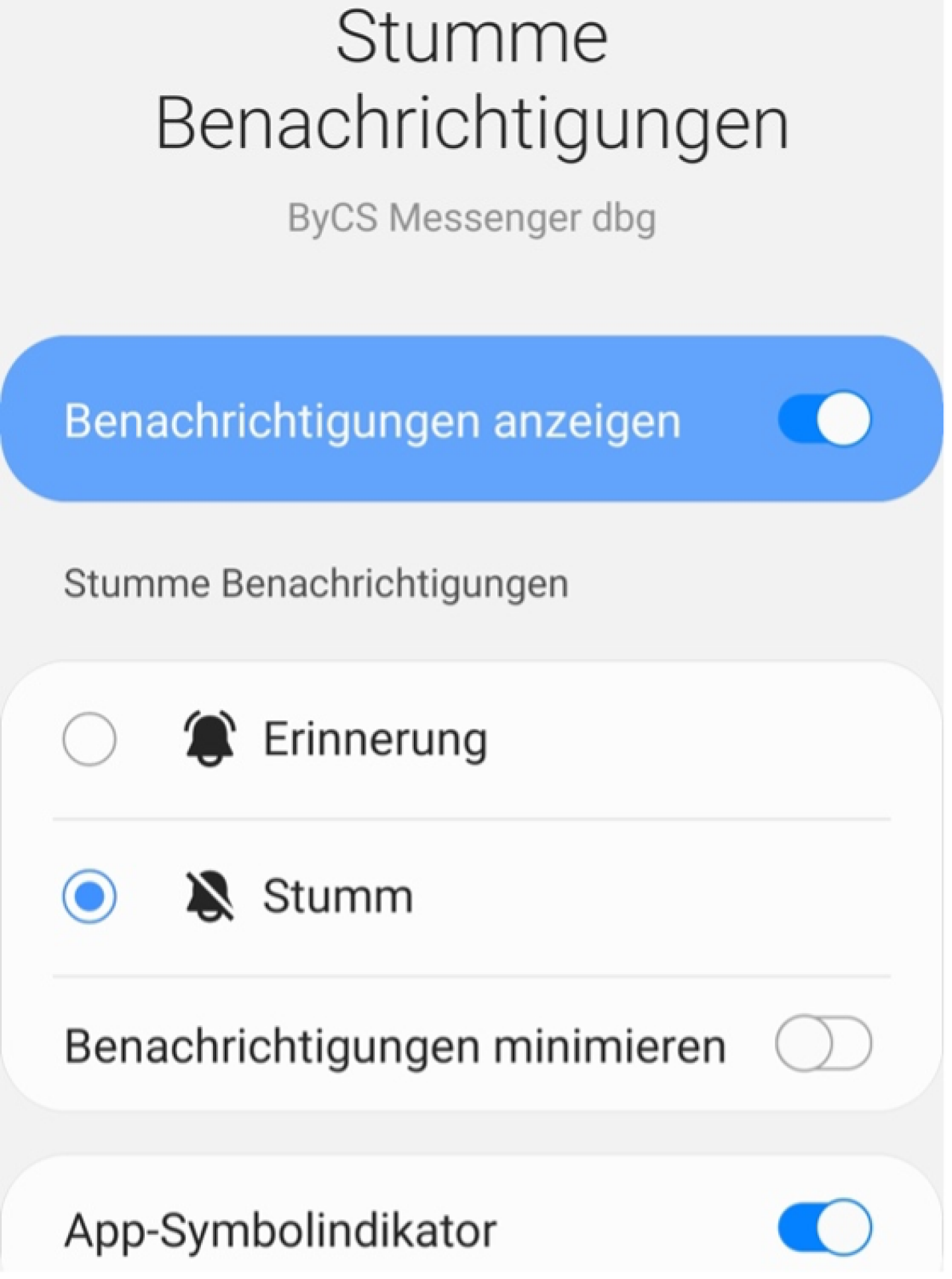 ByCS | Allgemeine Benachrichtigungen einstellen (Android)