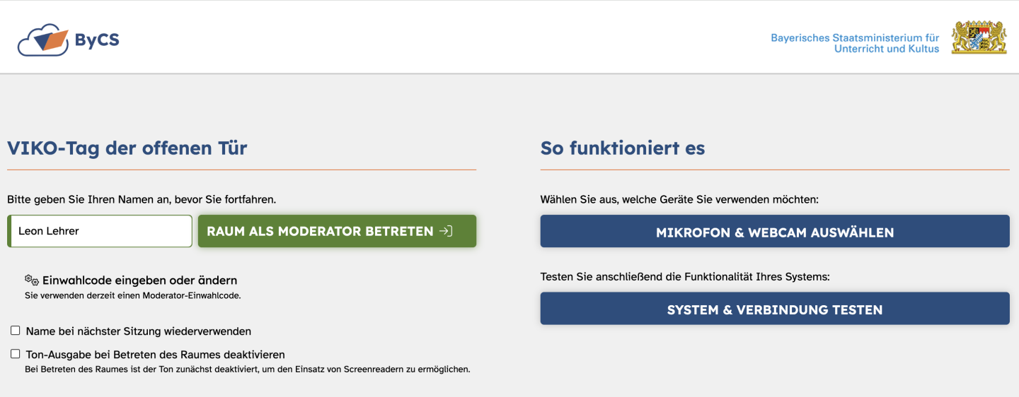 ByCS | ViKo-Raum erstellen