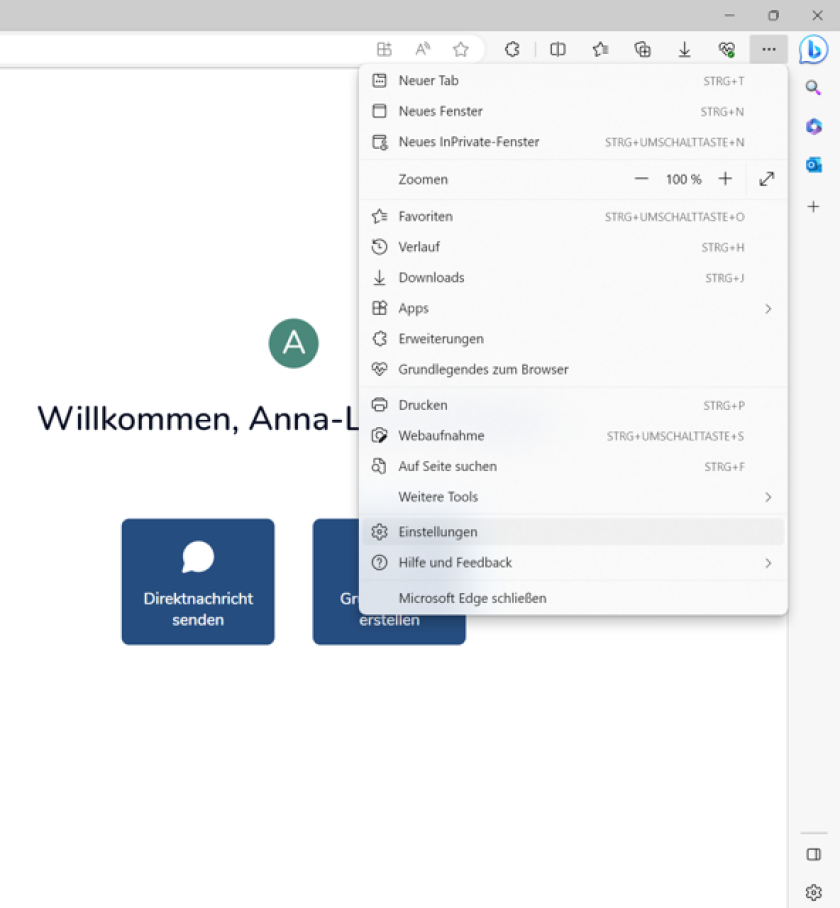 ByCS | Messenger-Version, verwendetes Gerät und Browser-Version ...