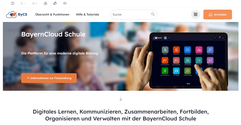 ByCS | Sich im Web-Client anmelden