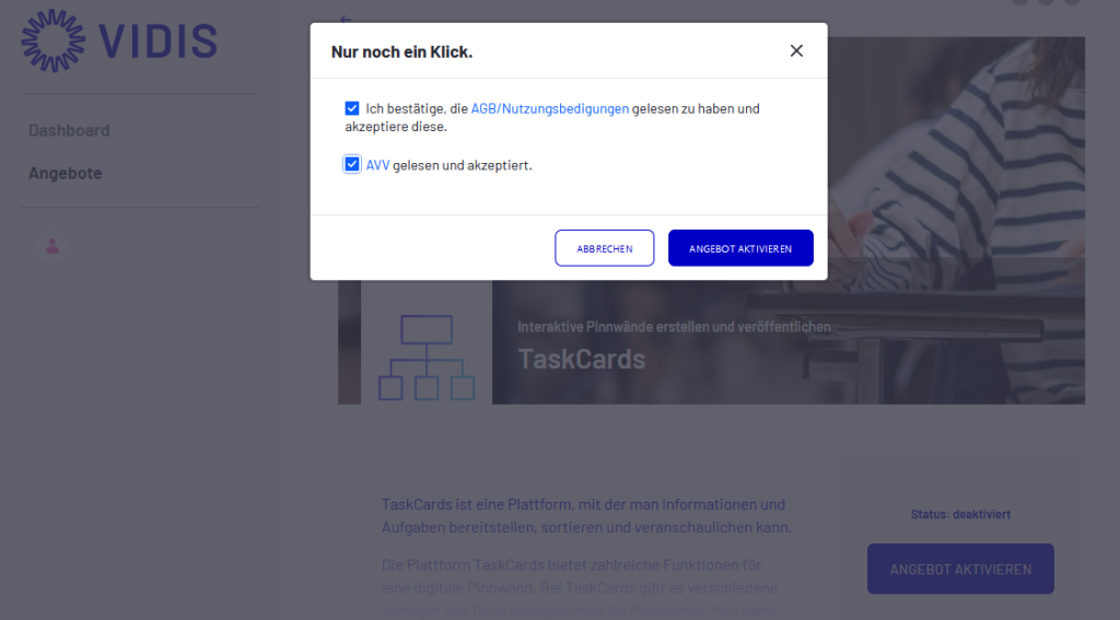 ByCS | VIDIS - Anwendungen aktivieren
